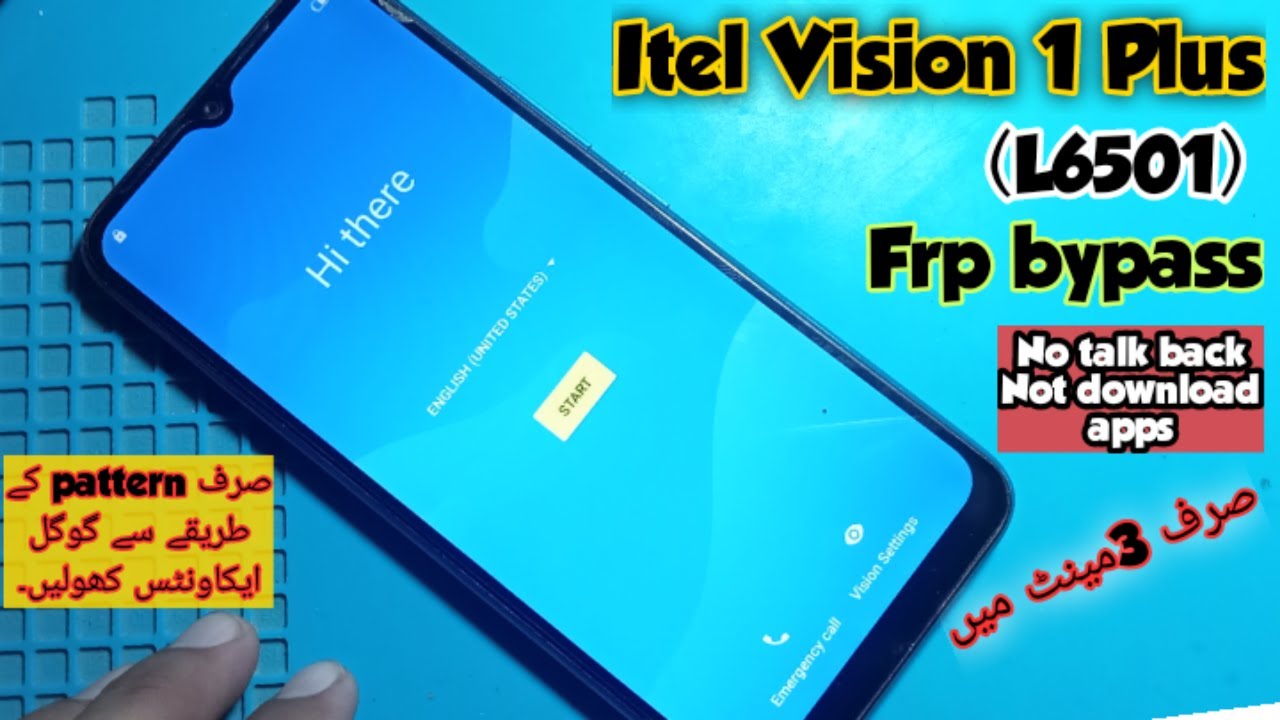 #Itel Vision 1 plus Frp bypass without pc|Itel L6501 Google account ...