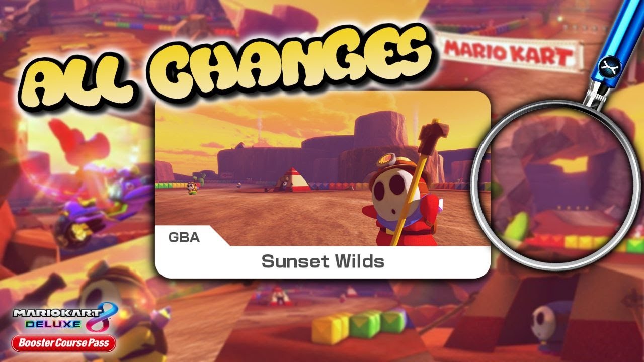 The Sunsets BACK?! All Sunset Wild CHANGES FT @GameXplain - Analysis & Comparison | MK8DX BCP ...