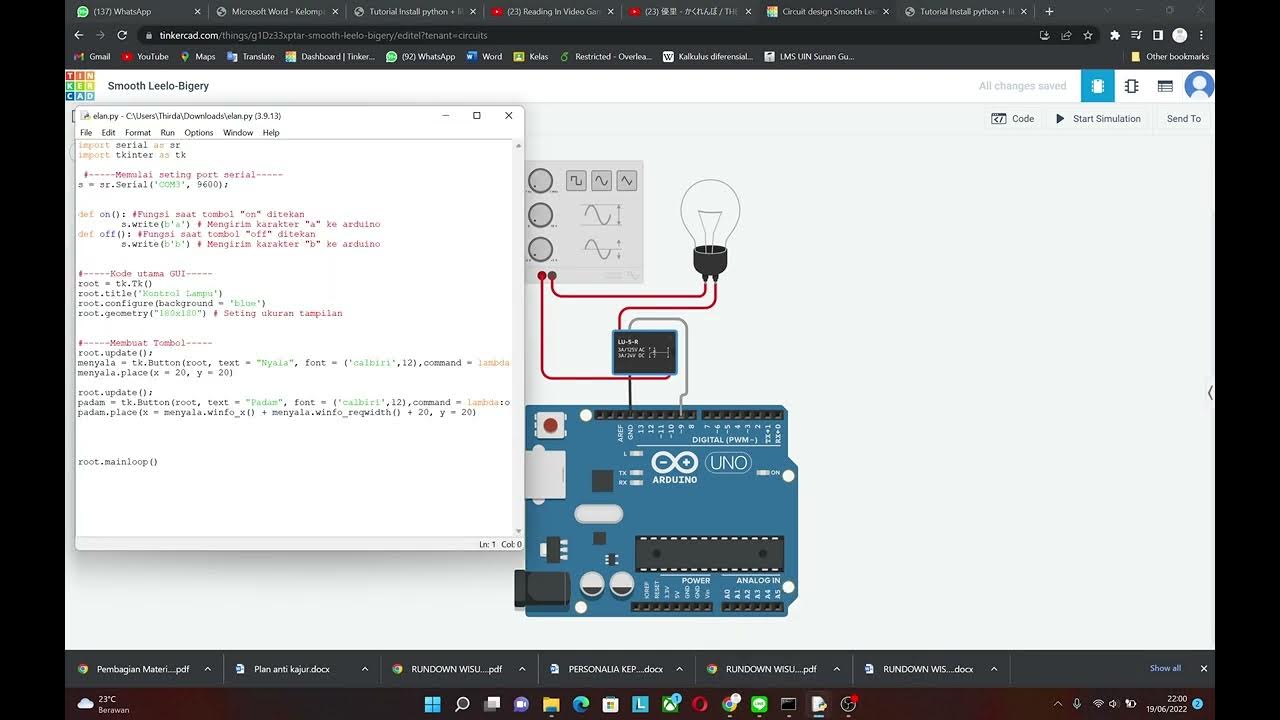 Prototype Smarthome berbasis Arduino & interface Python - Elektronika Lanjut - YouTube