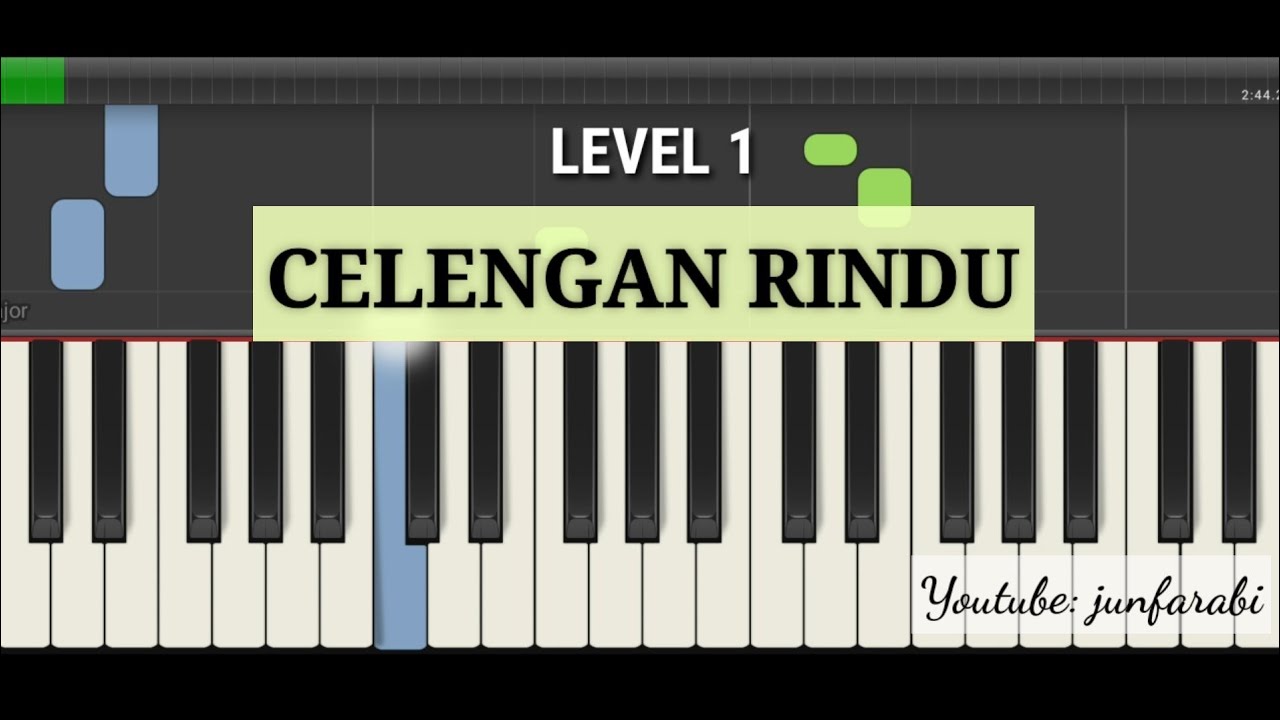 celengan rindu piano tutorial level 1 - fiersa besari - YouTube