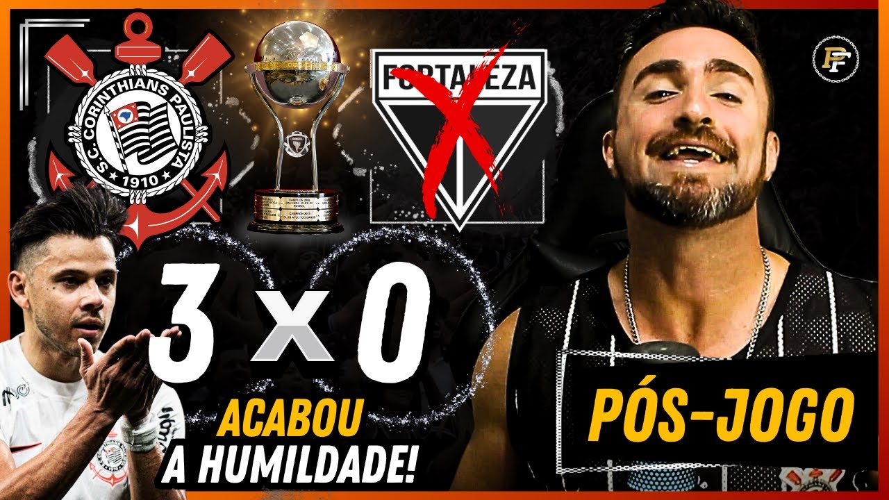 PÓS-JOGO: CORINTHIANS 3 X 0 FORTALEZA • COPA SUL-AMERICANA 2024 ...