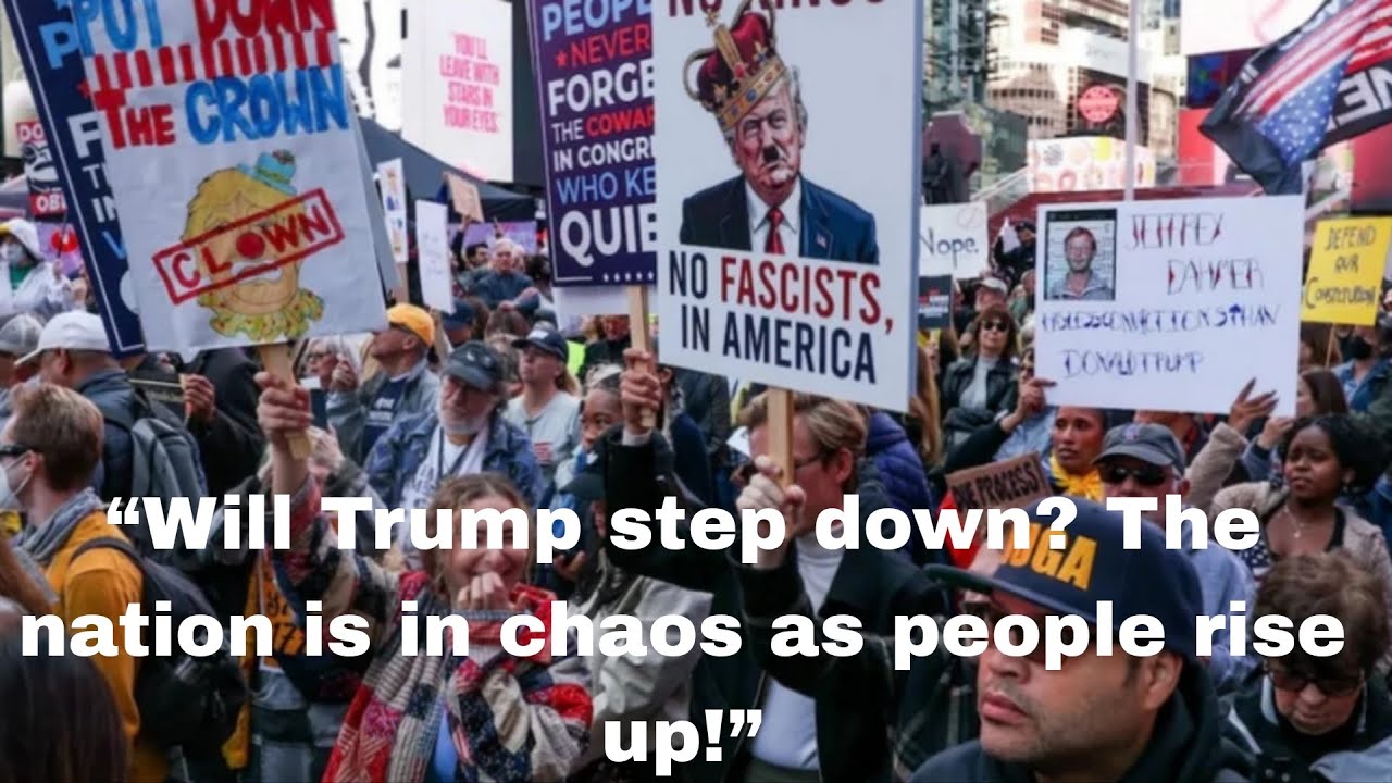Will Trump step down? The nation is in chaos as people rise up!? - YouTube