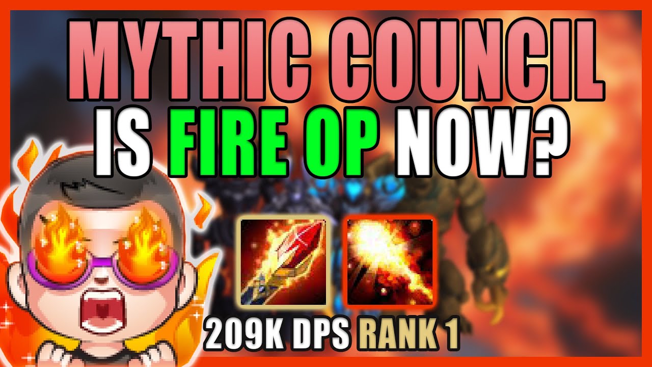 Fire Mage Mythic Council | 209k DPS | Rank 1 Mage - YouTube