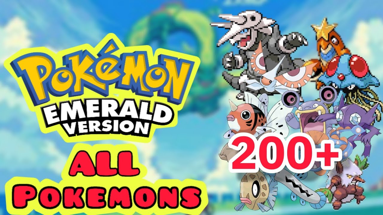 Pokemon emerald All pokemons (200+ official pokédex Pokemon) - YouTube