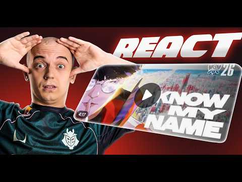 G2 REACTS to Know My Name ft. True Damage | League of Legends Worlds 2026 Anthem