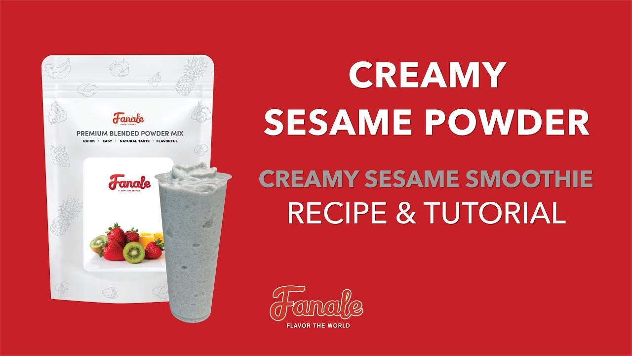 Creamy Sesame Powder Recipe & Tutorial - Fanale Drinks - YouTube