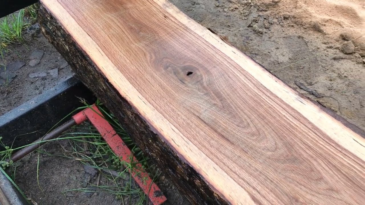 Sawing my First White Oak Log on the Timberking 1220 - YouTube