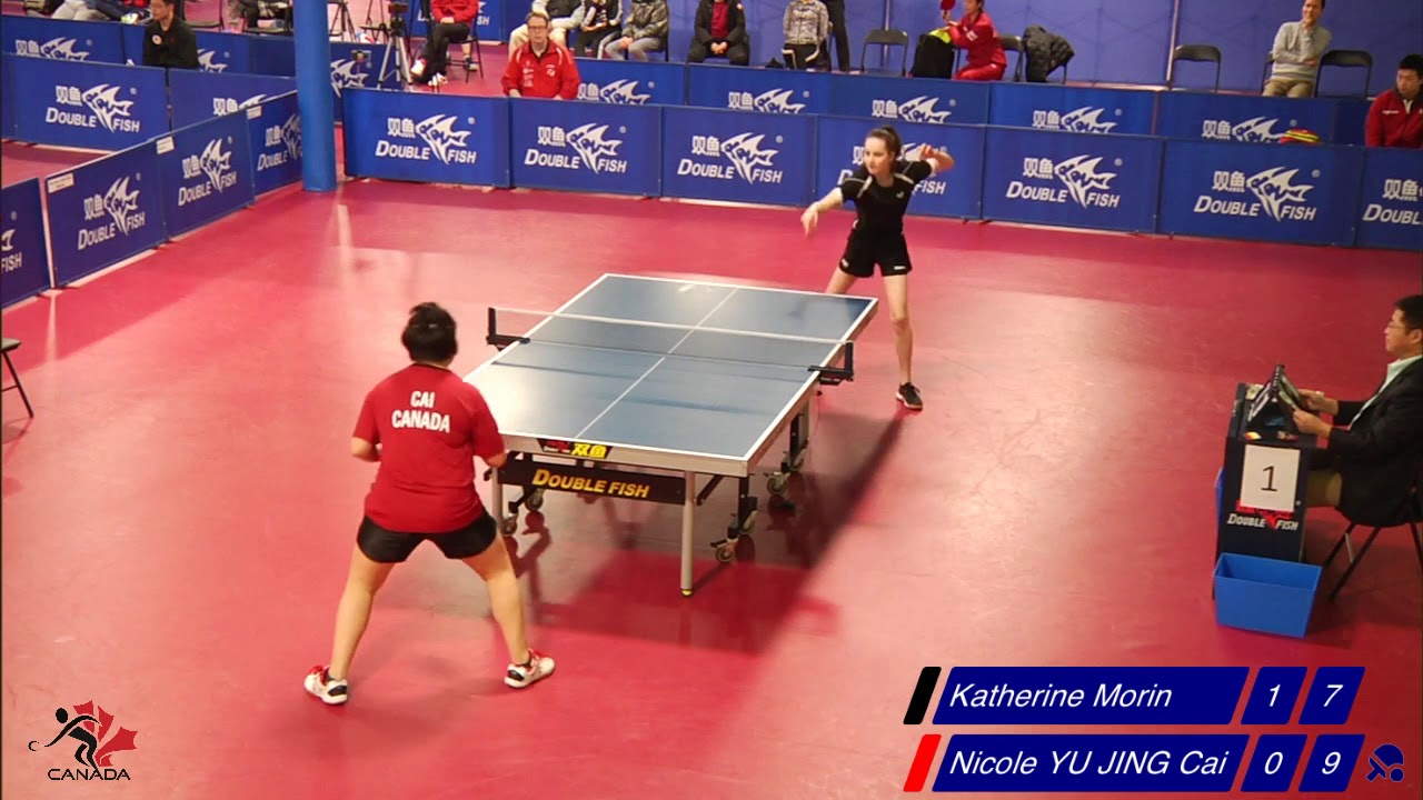 Katherine Morin vs Nicole YU JING Cai - Women's Singles / Simples ...
