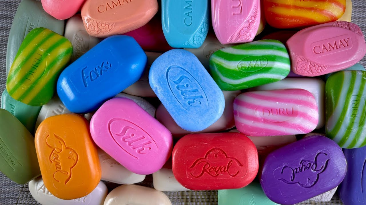 ASMR soap opening HAUL.unpacking soaps.many pretty soaps unboxing ...