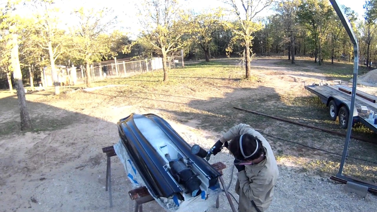 Kawasaki X2 hull paint - YouTube