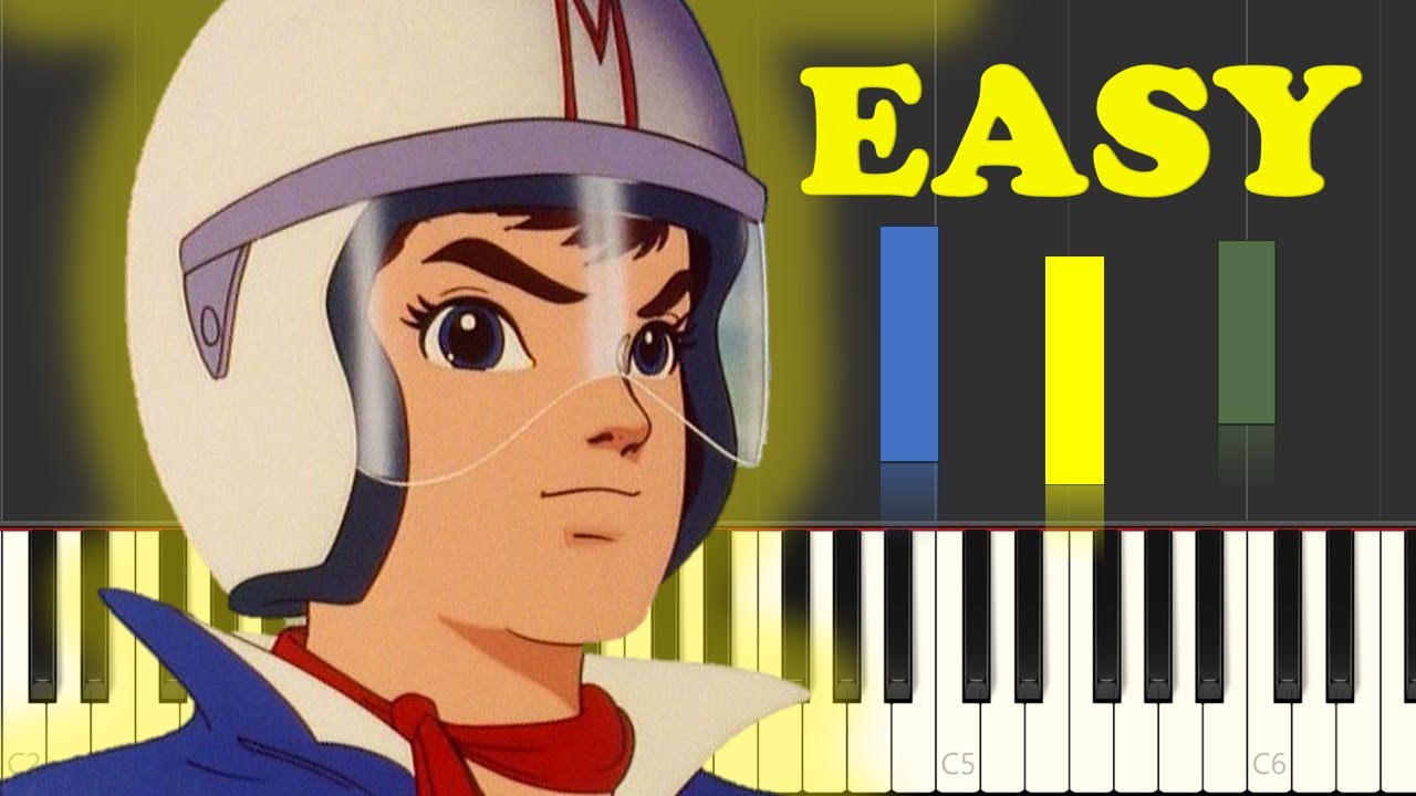 Speed Racer Theme Song Piano Tutorial - YouTube