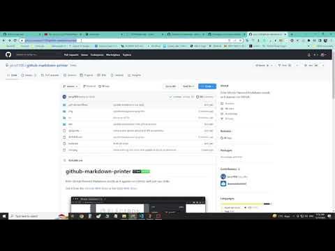 How to print markdown from github Redme - YouTube