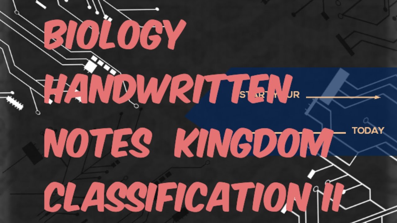 NOTES OF KINGDOM CLASSIFICATION II BIOLOGY CLASS 7 ICSE BOARD - YouTube