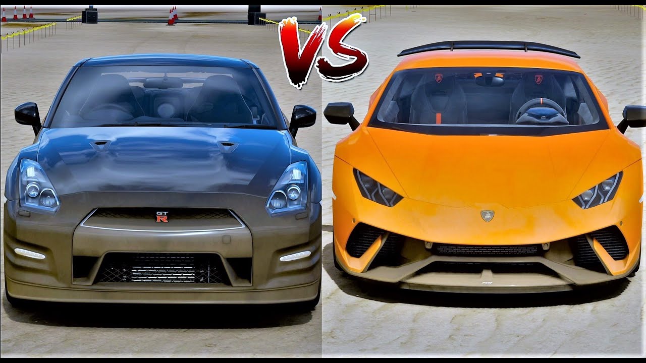 Nissan GT-R Black Edition vs Lamborghini Huracán Performante Full ...