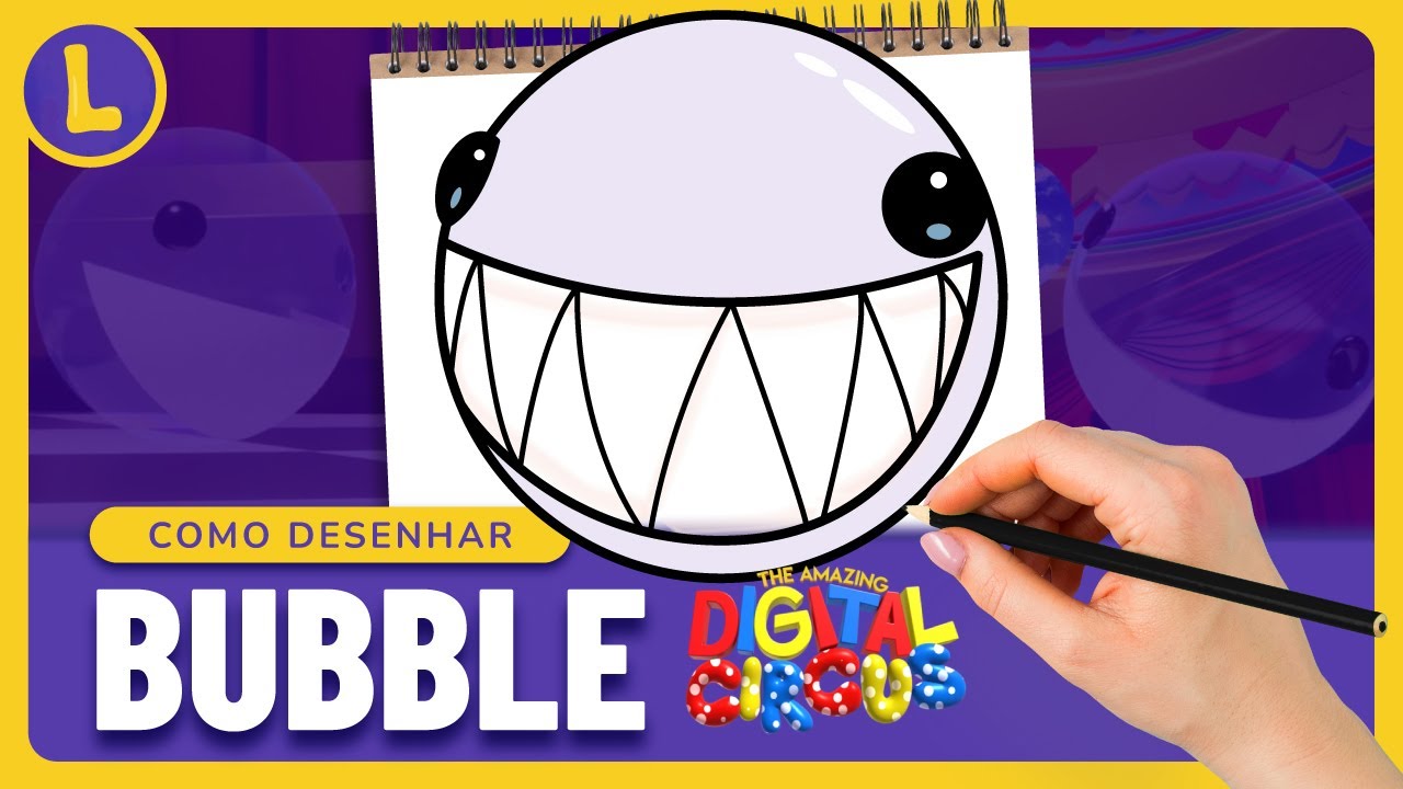 Como Desenhar o BUBBLE do AMAZING DIGITAL CIRCUS | Tutorial Passo a ...