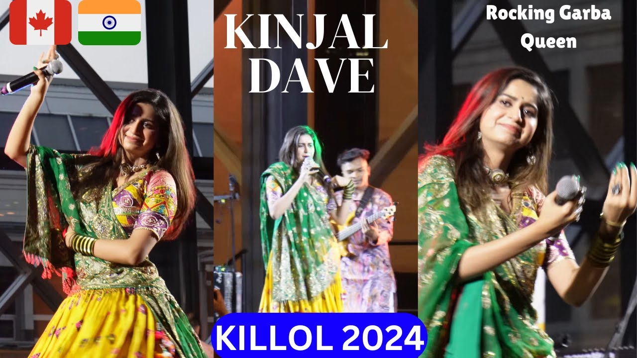 Rocking Kinjal Dave Garba Night In Calgary, Canada | KILLOL 2024 ...