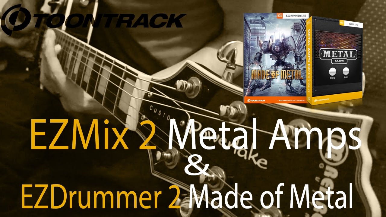 EZMix 2 Metal Amps & EZDrummer 2 Made of Metal Sound Check - YouTube