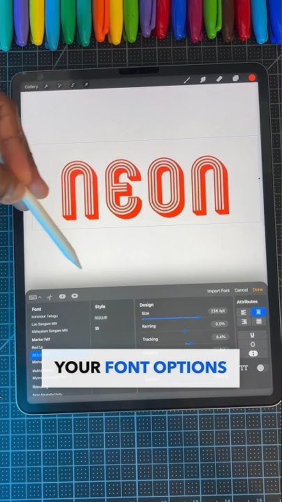Best Way To Add & Edit Text In Procreate ! 😍 #art #drawing #shorts ...