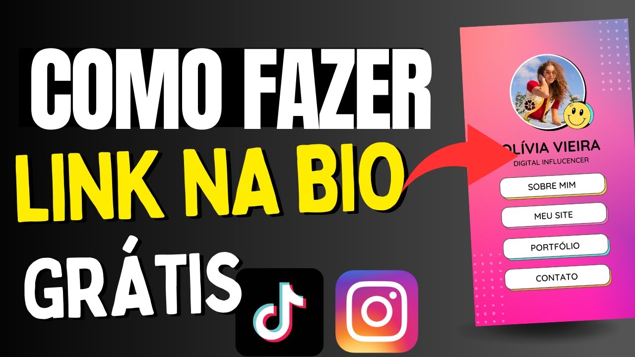 COMO CRIAR UM LINK PARA BIO GRÁTIS TIK TOK | INSTAGRAM [ Atualizado ...