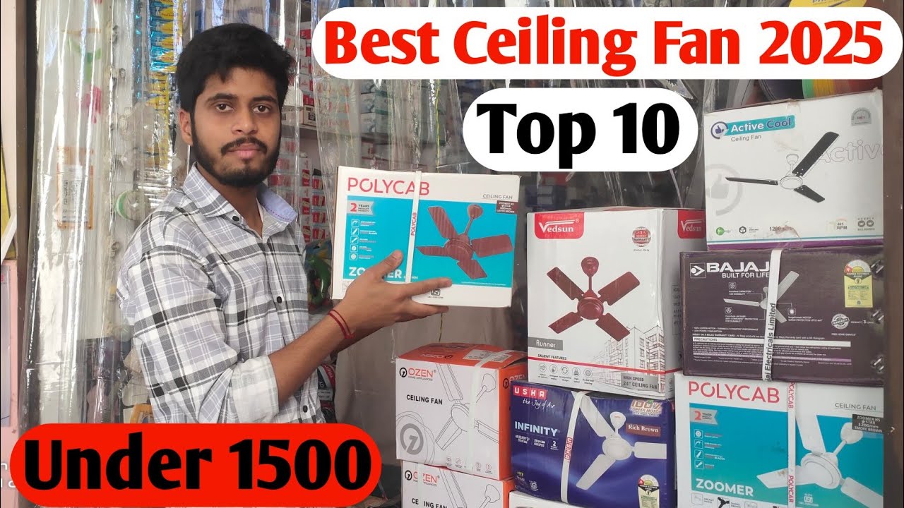 Top 10 ceiling Fan in india 2025 | Best ceiling Fan under 1500 | Budget ...