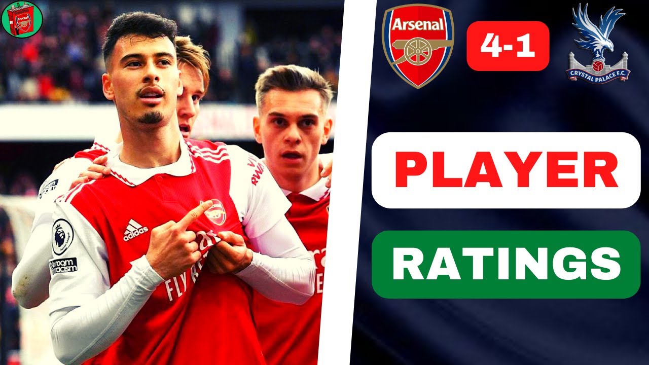 ARSENAL 4-1 CRYSTAL PALACE PLAYER RATINGS | Saka Is The Best Winger In ...