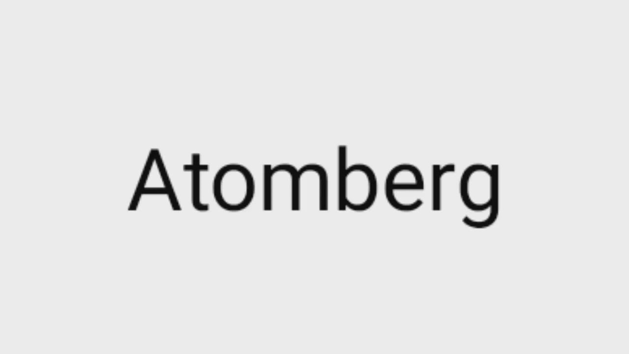 How to pronounce Atomberg - YouTube