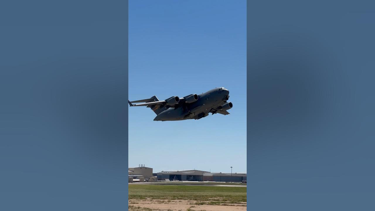 Huge Aircraft Taking Off From Tinker Air Force Base Tinker Air Show