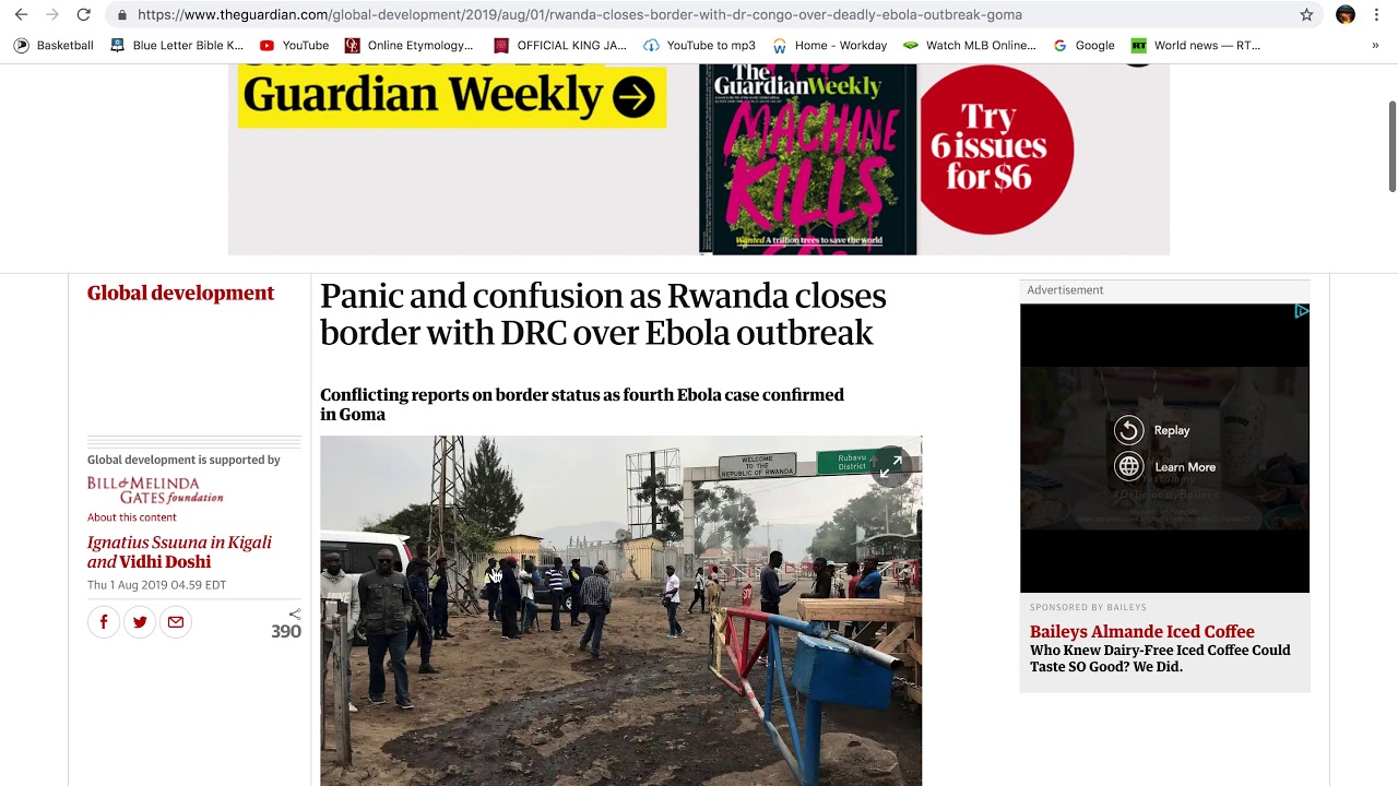 RWANDA CLOSES ITS BORDERS IN FEAR OF EBOLA OUTBREAK!! - YouTube