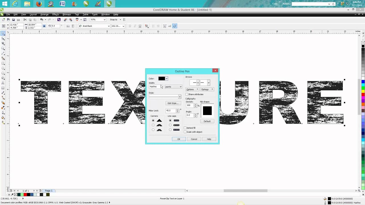 Corel Draw Tips & Tricks making your own text! - YouTube