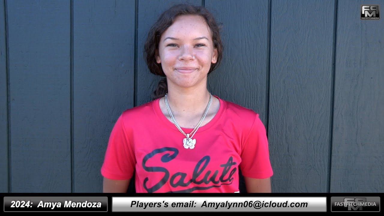 2024 Amya Mendoza 3.5 GPA - Shortstop and Catcher Softball Skills Video ...