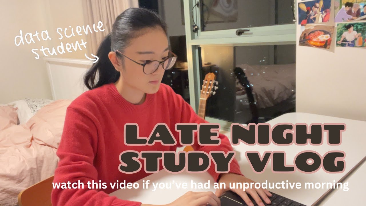 STUDY VLOG | productive late night study vlog in Australia | what is ...