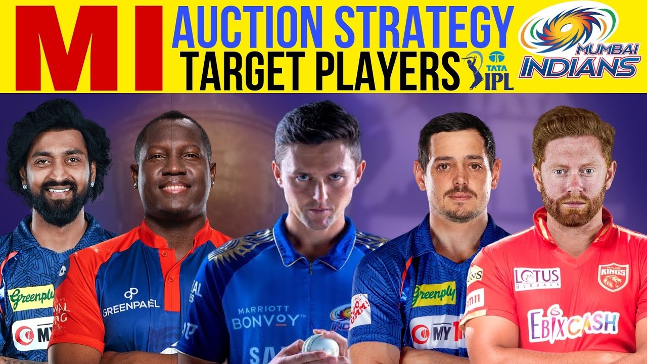 MI AUCTION STRATEGY 2025 | MI TARGET PLAYERS 2025 | MI TARGETS | MUMBAI ...