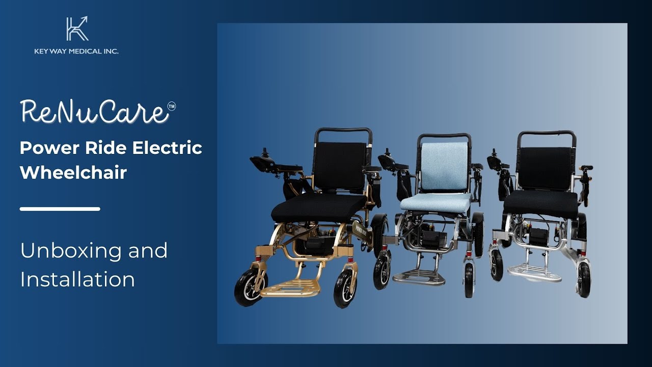ReNuCare Power Ride Electric Wheelchair: Easy Unboxing & Assembly - YouTube