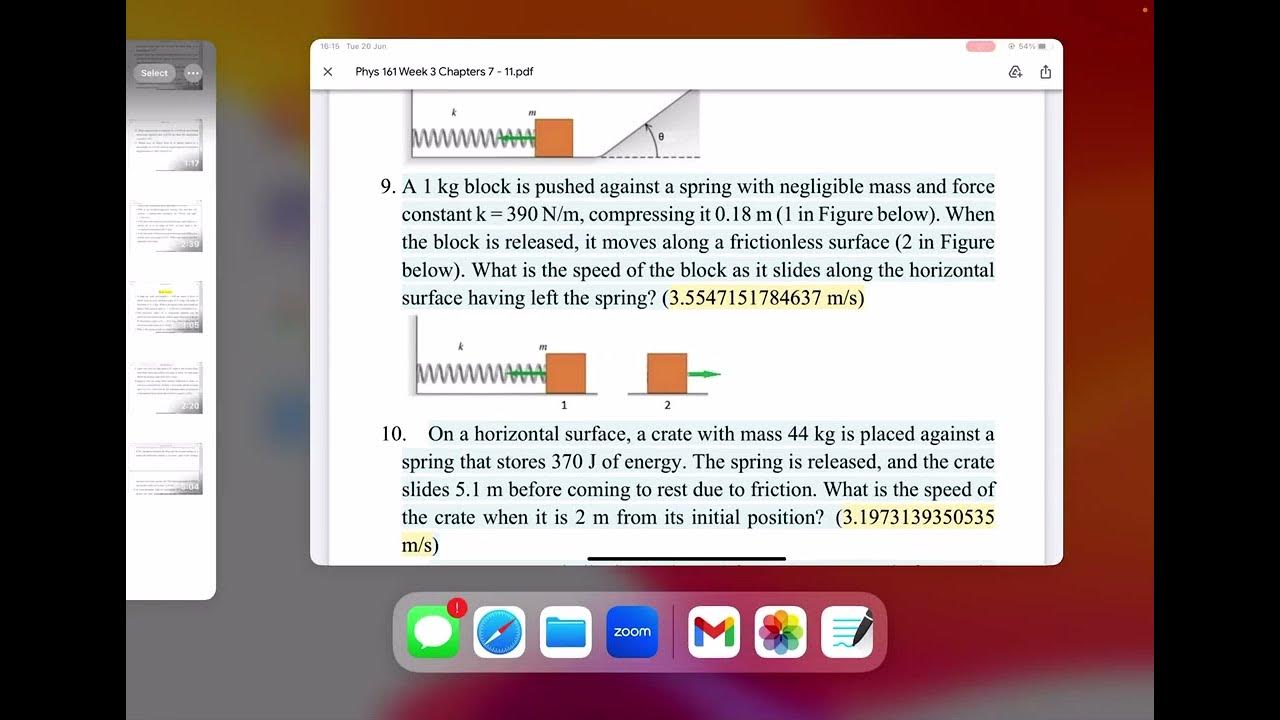 Week 4 Pr 16 - Work and Kinetic Energy Friction - YouTube