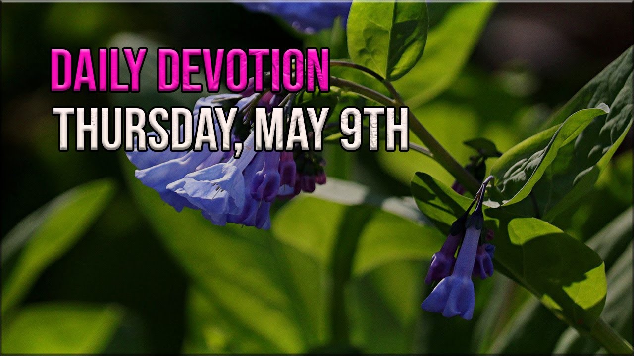 Daily Devotion [Thursday, May 9th] - YouTube