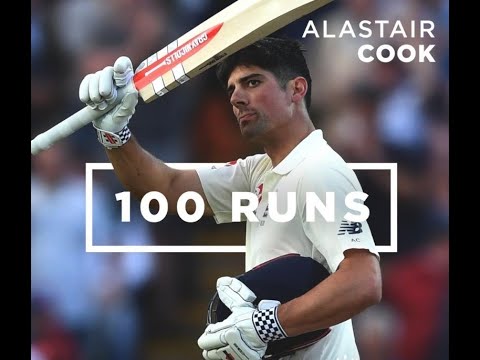 Alastair Cook scores 100 in final test match - YouTube
