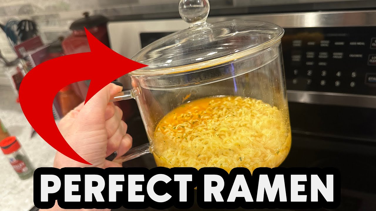 How to Cook Perfect Ramen in Glass Bowl in the Microwave - YouTube