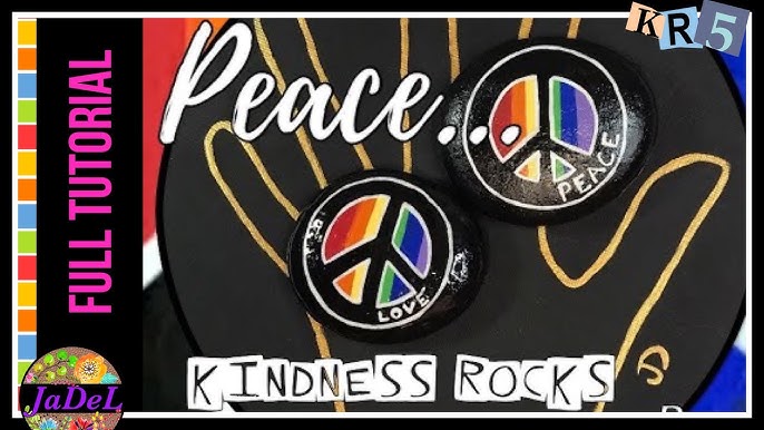Love Peace Sign Rock