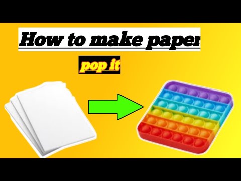 Easy paper pop it | How to make easy paper pop it #papercraft #origami ...