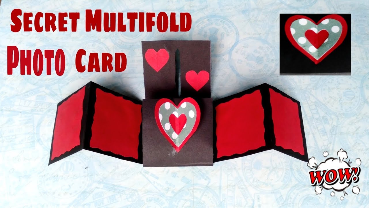 How To Make Secret Multifold Photo Card 🔥🔥// Beautiful Multi Folding ...