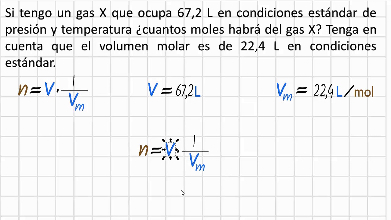 Como Calcular Los Moles De Sustancia Con El Volumen Molar Ej 67 2 L como-calcular-los-moles-de-sustancia-con-el-volumen-molar-ej-67-2-l