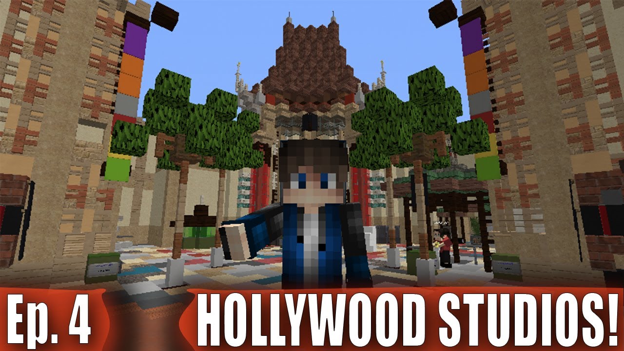 EXPLORING DISNEY'S HOLLYWOOD STUDIOS AND RIDING RIDES! - Minecraft Disney World - Ep. 4 - YouTube