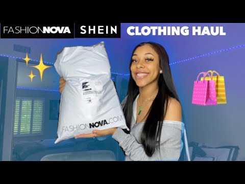 HUGE FASHION NOVA/ SHEIN HAUL | JUMPSUITS, SWIMSUITS, DRESSES, +MORE