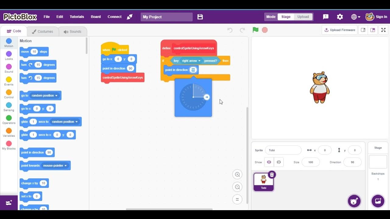 5 Control Sprite Using Keyboard Keys - YouTube