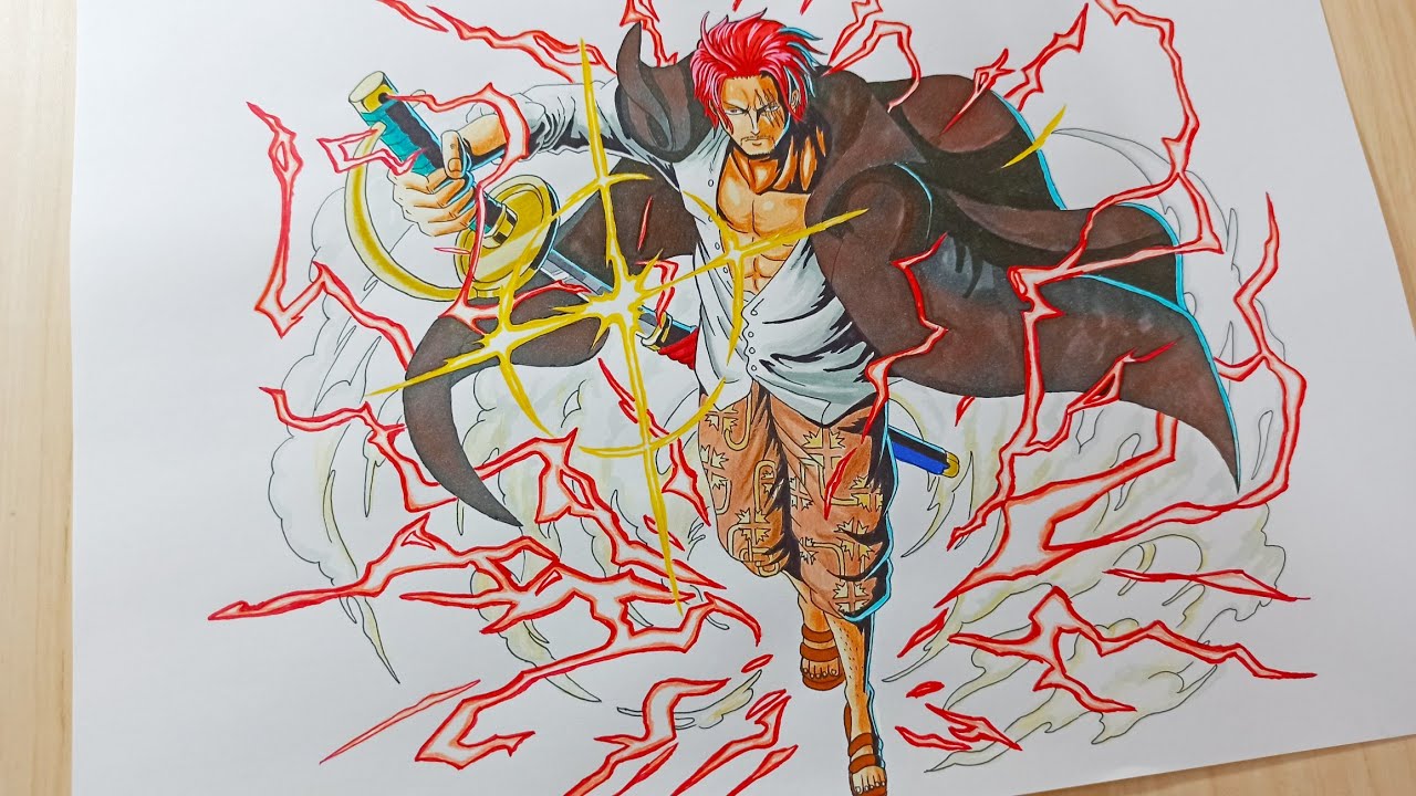 Drawing Shanks From One Piece - YouTube