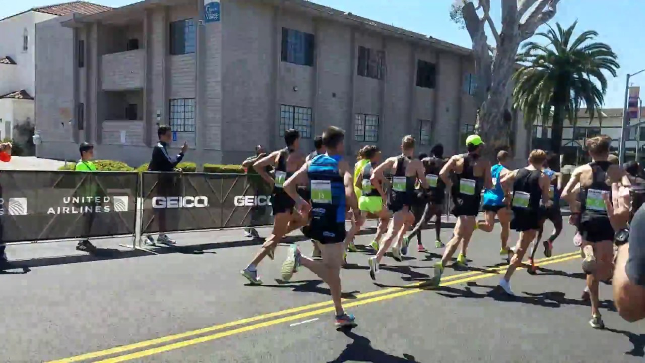 Carlsbad 5000 5K 2017 - Elite Men Race Start and Finish - YouTube