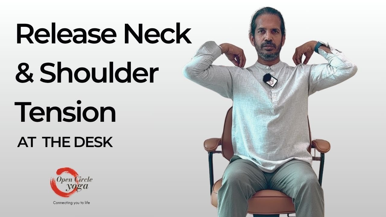 Release Neck & Shoulder Tension – Desk Break Stretch - YouTube