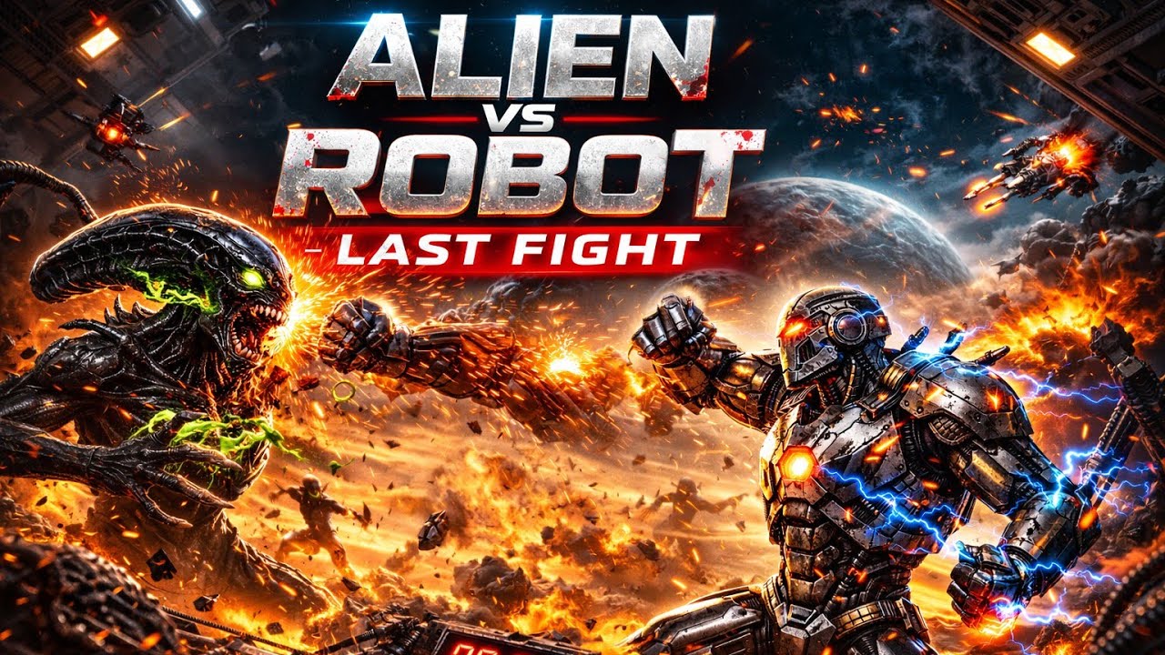 Alien vs Robot – The Last Fight Before Self-Destruct | Emotional Sci-Fi ...