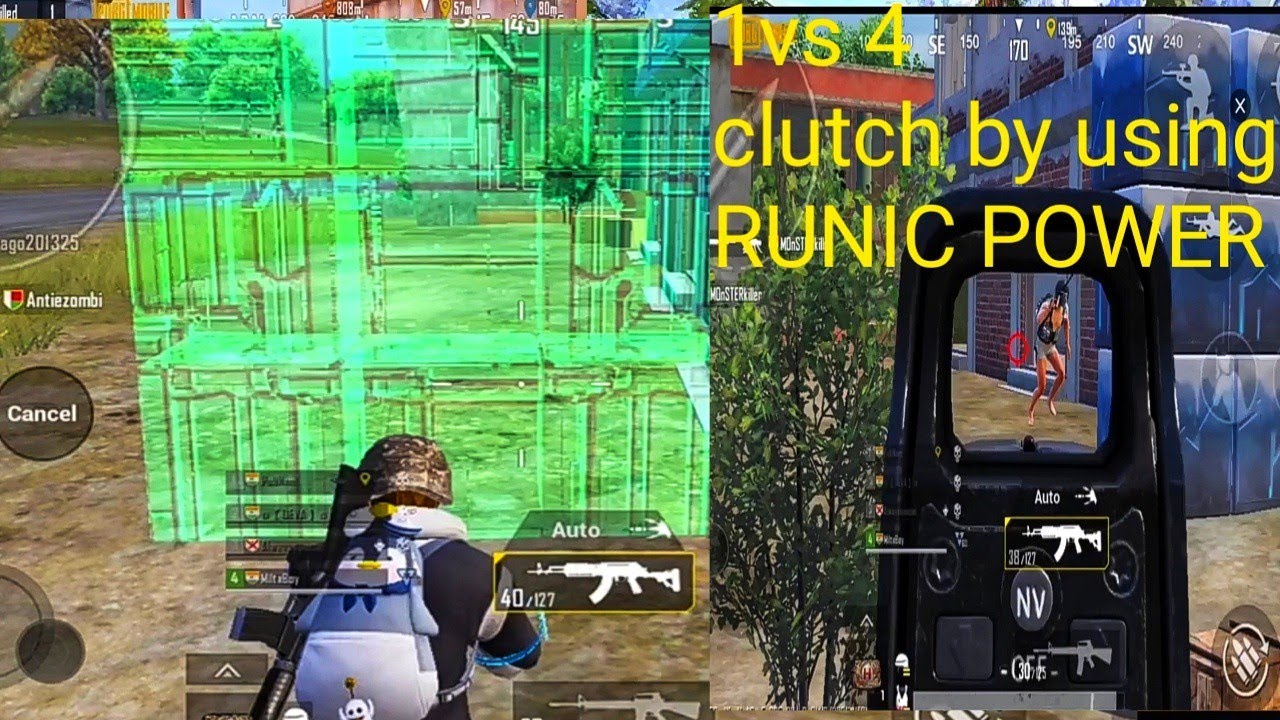 this is how I use RUNIC POWER || PUBG MOBILE game play || 1 vs 4 - YouTube