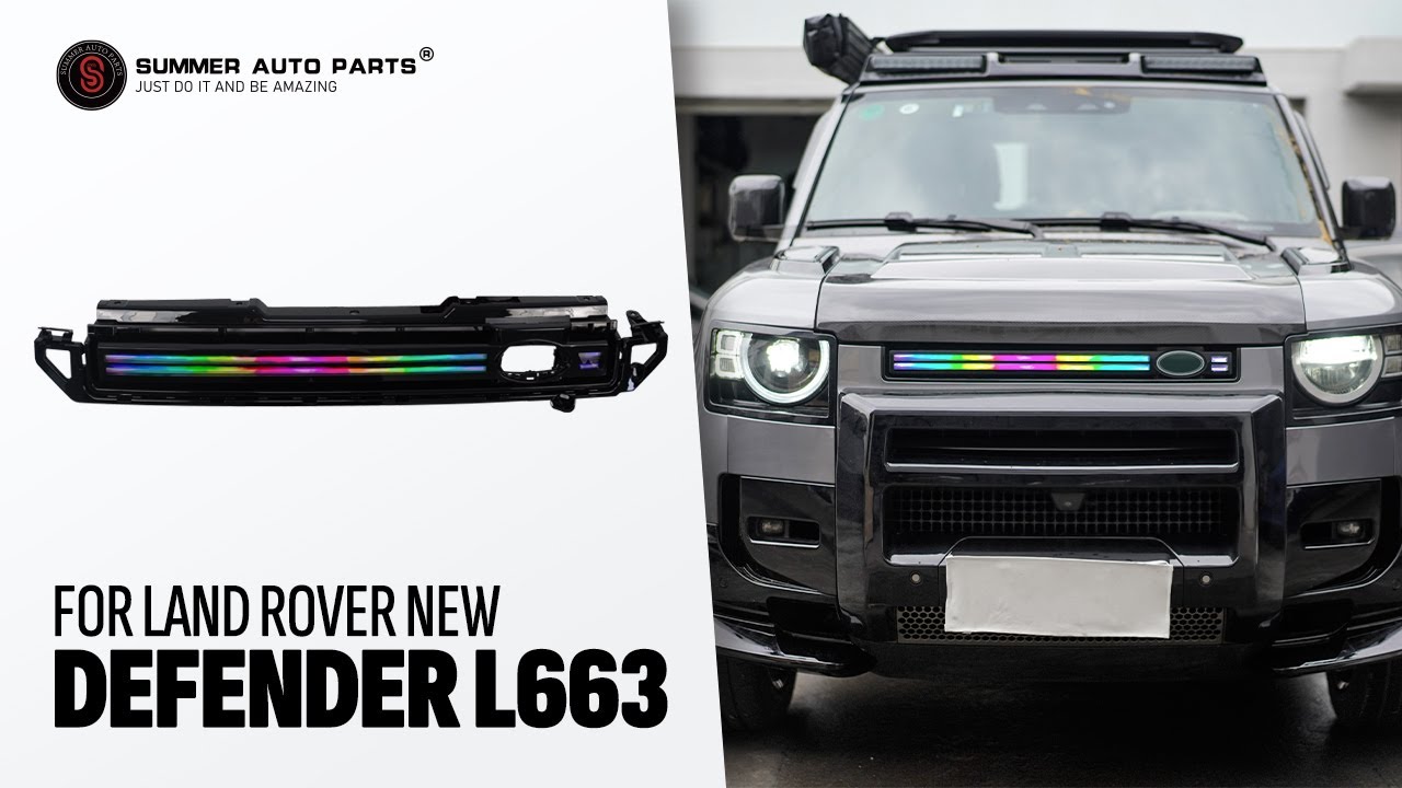 THE LATEST LAND ROVER DEFENDER RGB MID-NET LIGHT - YouTube